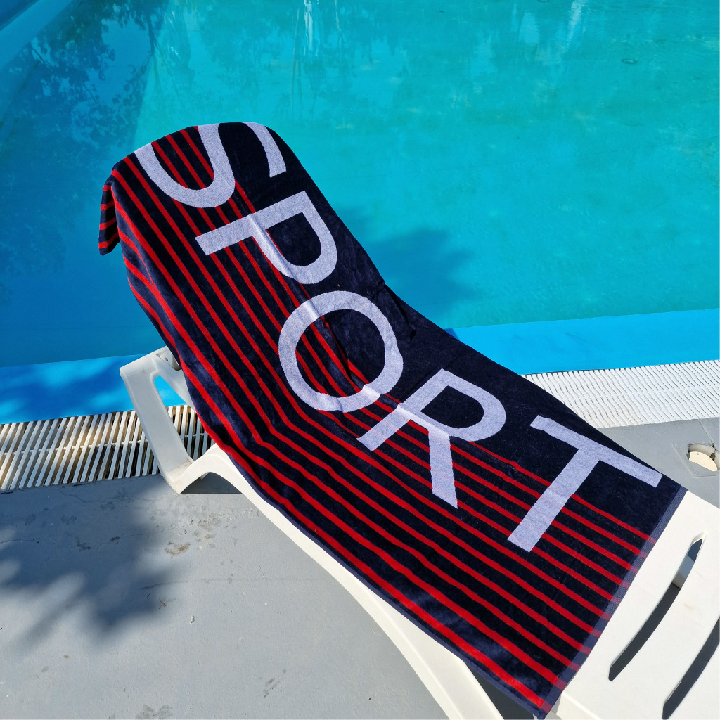 Prosop plaja 80x160 cm 100% bumbac Sport, pret si oferta